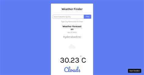 React Redux Weather App Codesandbox