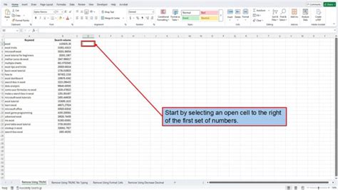 How To Remove Numbers After The Decimal In Excel Marks Excel Tips