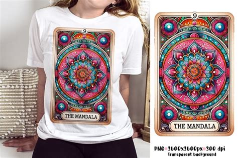 The Mandala Tarot Card T Shirt Png Yoga Png