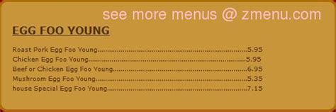 Menu At Tai Yu Restaurant Mastic Beach