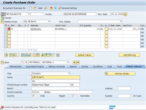 How To Create A Purchase Order Po Sap S 4 Hana Manage Adora