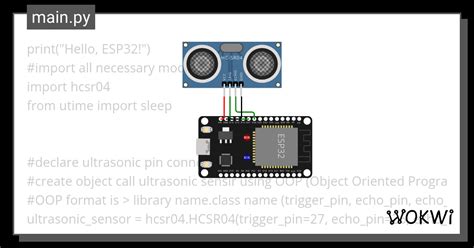Esp32ultrasonic Wokwi Esp32 Stm32 Arduino Simulator