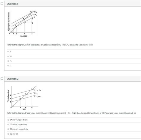Solved Question 1 Aggregate Expenditures Real Gop Refer To