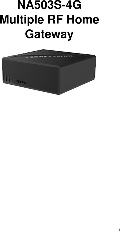 Sercomm NA S Multiple RF Home Gateway User Manual Cardbus USB Wireless Adapter