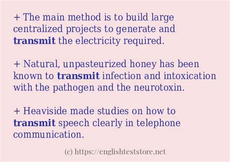 Transmit Use In Sentences Englishteststore Blog