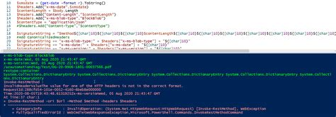 Unable To Get Blob Using Powershell Stack Overflow