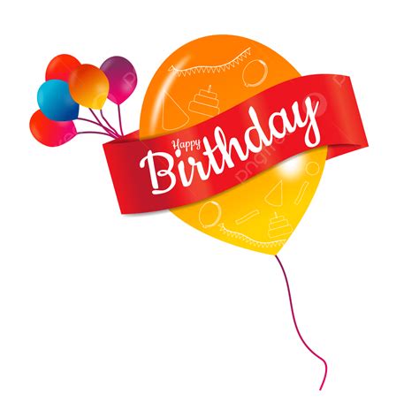 Diseño De Globos De Feliz Cumpleaños Vector Png Feliz Cumpleaños