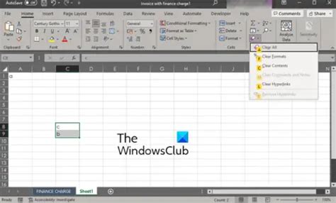 how to remove formatting in excel
