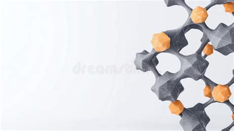 A 3d Rendering Of A Complex Geometric Structure Composed Of Interconnected Spheres And Cylinders