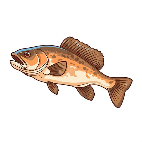 Detailed Cod Fish Vector Illustration On White Background Premium Ai