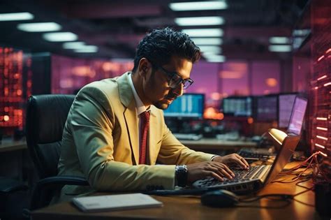 Premium Ai Image Engineer Working On A Computer In Office Engineering And Architecture Concept