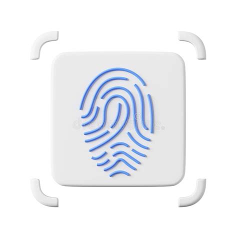 Screen Fingerprint Or Biometric Access Control Fingerprint Screen Security System Concept Stock