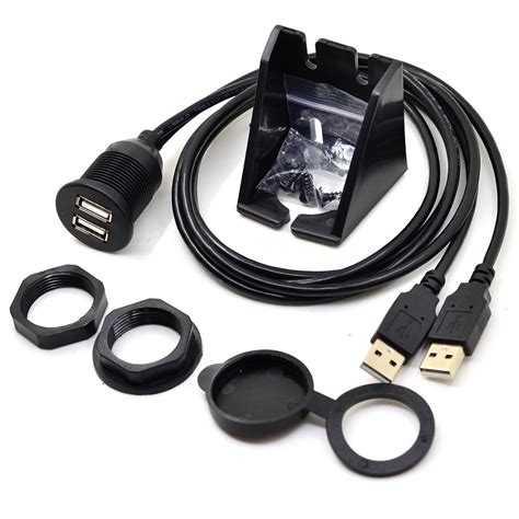 Ports Dual USB USB Male To Female AUX Fl Grandado