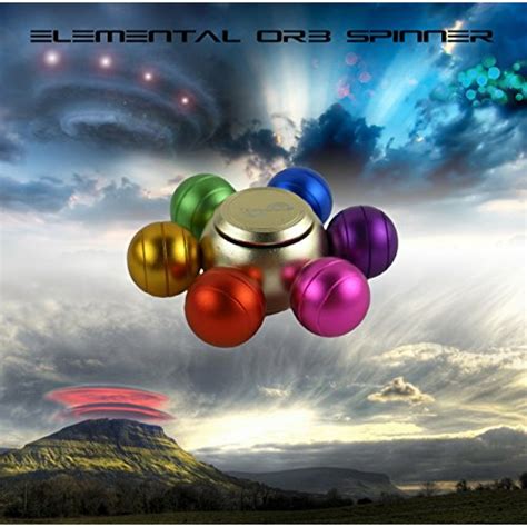 Tornado Elemental Power Orb Metal Fidget Spinner Exclusive Power Case