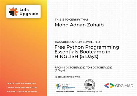 Adnan Zohaiv On Linkedin Python Bootcamp Letsupgrade