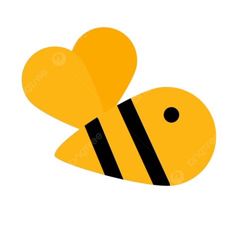 간단한 귀여운 노란 꿀벌 아이콘 벡터 일러스트 레이 션 디자인 곤충 삽화 Png 일러스트 및 벡터 에 대한 무료 다운로드 Pngtree