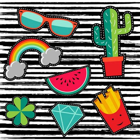 Cute Patch Vector Art Stock Images Depositphotos