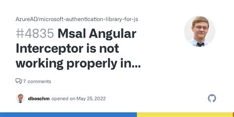 msal angular interceptor is not working properly in anuglar universal ssr · issue 4835