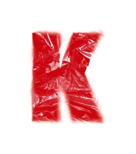 3d Plastic Wrap Font Design Stock Illustration Illustration Of