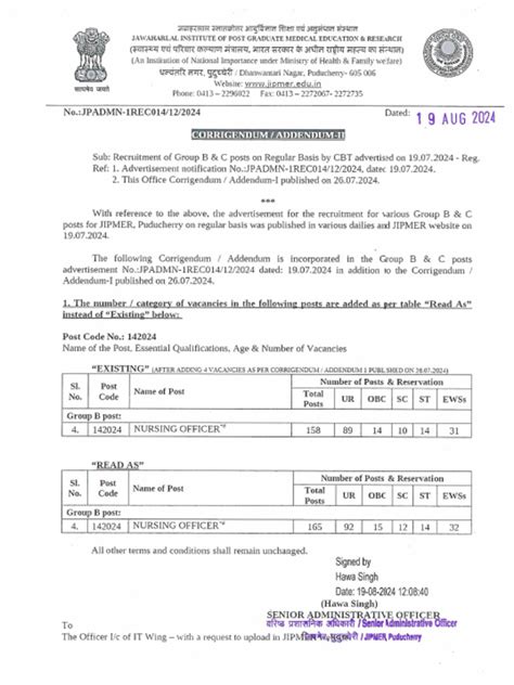 Corrigendum Addendum Ii Pdf