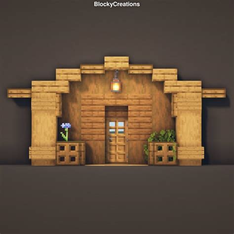 10 Stunning Minecraft Front Door Design Ideas