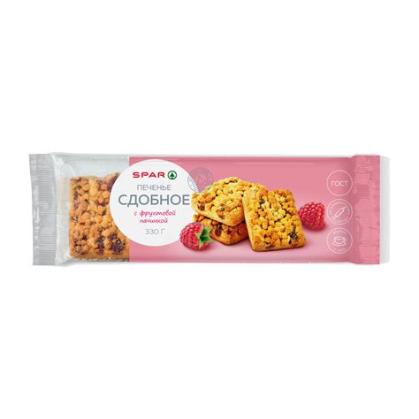 Купить печенье сдобное spar с фруктовой начинкой 330г с доставкой на ...