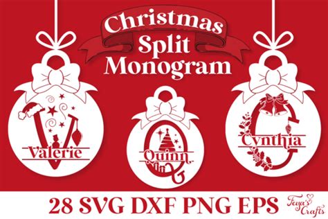 Round Christmas Ornaments Svg Bundle Graphic By Anastasia Feya