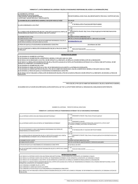 Formatos Del Informe Anual Saip 2019 Revisado 2020 Abarca Pdf