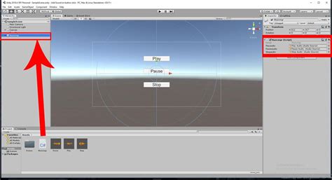 On Button Click Start The Audio Using C Scripts In Unity