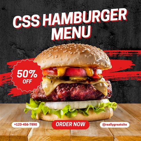 15 Css Hamburger Menu Codewithrandom