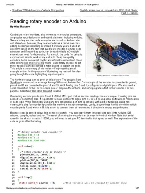 reading rotary encoder on arduino circuits home download free pdf