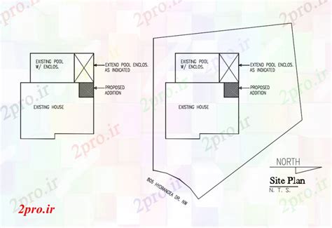 دانلود نقشه برنامه ریزی شهری دان و سایت پلان دراز کردن جزئیات با اندازه