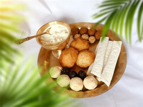 Premium Photo Assamese Traditional Food Items Like Pitha Laddu Doi