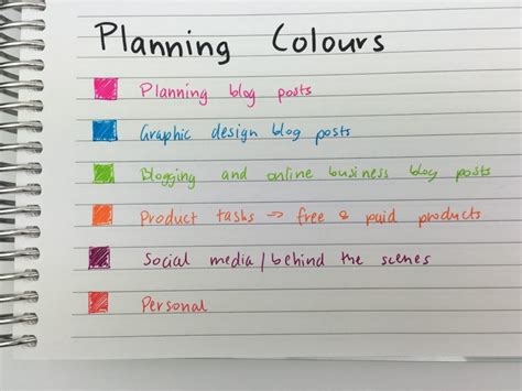 Planner Organization How To Color Code Your Planner So Youll Actually