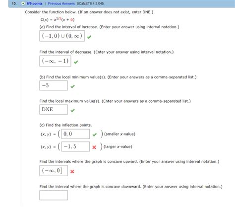 Solved Points Previous Answers SCalcET Chegg Com