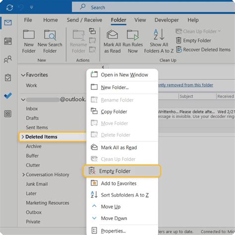 How To Permanently Delete Emails From Outlook In