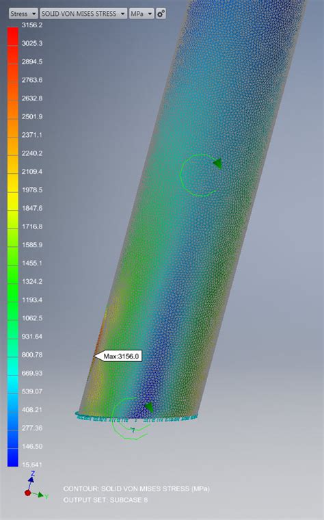 solved linear buckling analysis and excessive element stresses