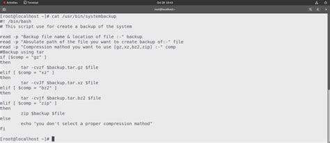 this script is writing for the backup of any file using tar and zip