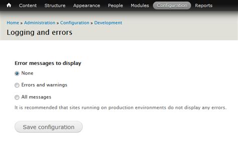 Drupal 7x How To Manage Error Reporting Template Monster Help
