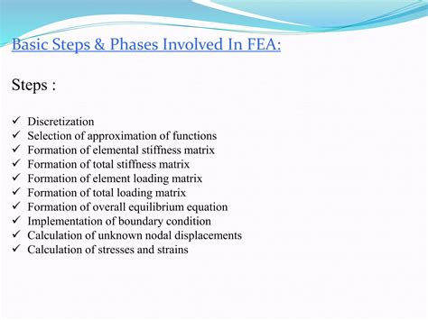 INTRODUCTION TO FINITE ELEMENT ANALYSIS PPTX