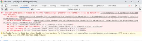 Failed To Read The Localstorage Property From Window 的解决办法 Yg0070 博客园