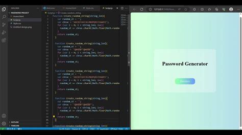 Random Password Generator Using Jshtmlcss Youtube