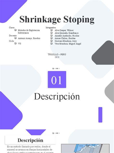 Shrinkage Stoping Pdf Minerales Sector Secundario De La Economía