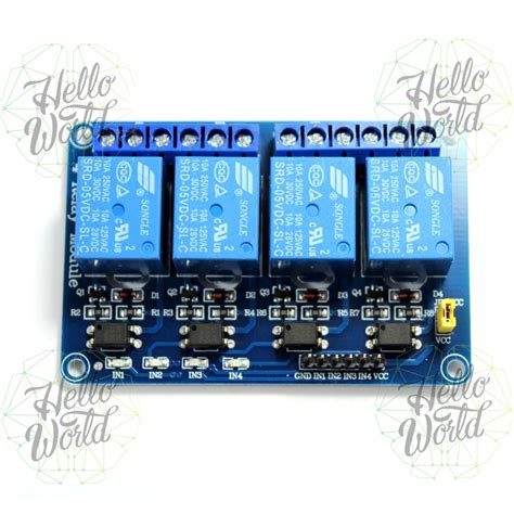 Módulo De Relevador 4 Canales Hello World