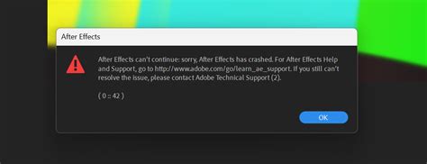 Solved After Effects After Effects Error Crash In Progre Adobe