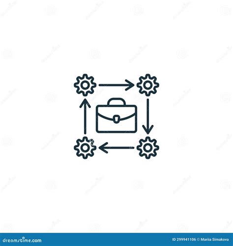 Business Model Icon Monochrome Simple Sign From Business Concept Collection Stock Illustration