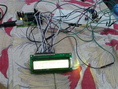 16x2 Lcd Module 3 Wire Interface Using Shift Register Hardware