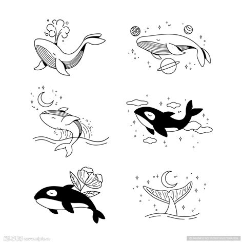 卡通鲸鱼设计图 广告设计 广告设计 设计图库 昵图网