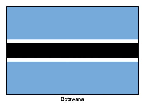 botswana flag template download printable pdf templateroller