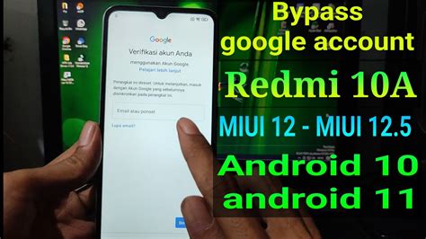 Frp Bypass Redmi A Bypass Google Account Redmi A Youtube